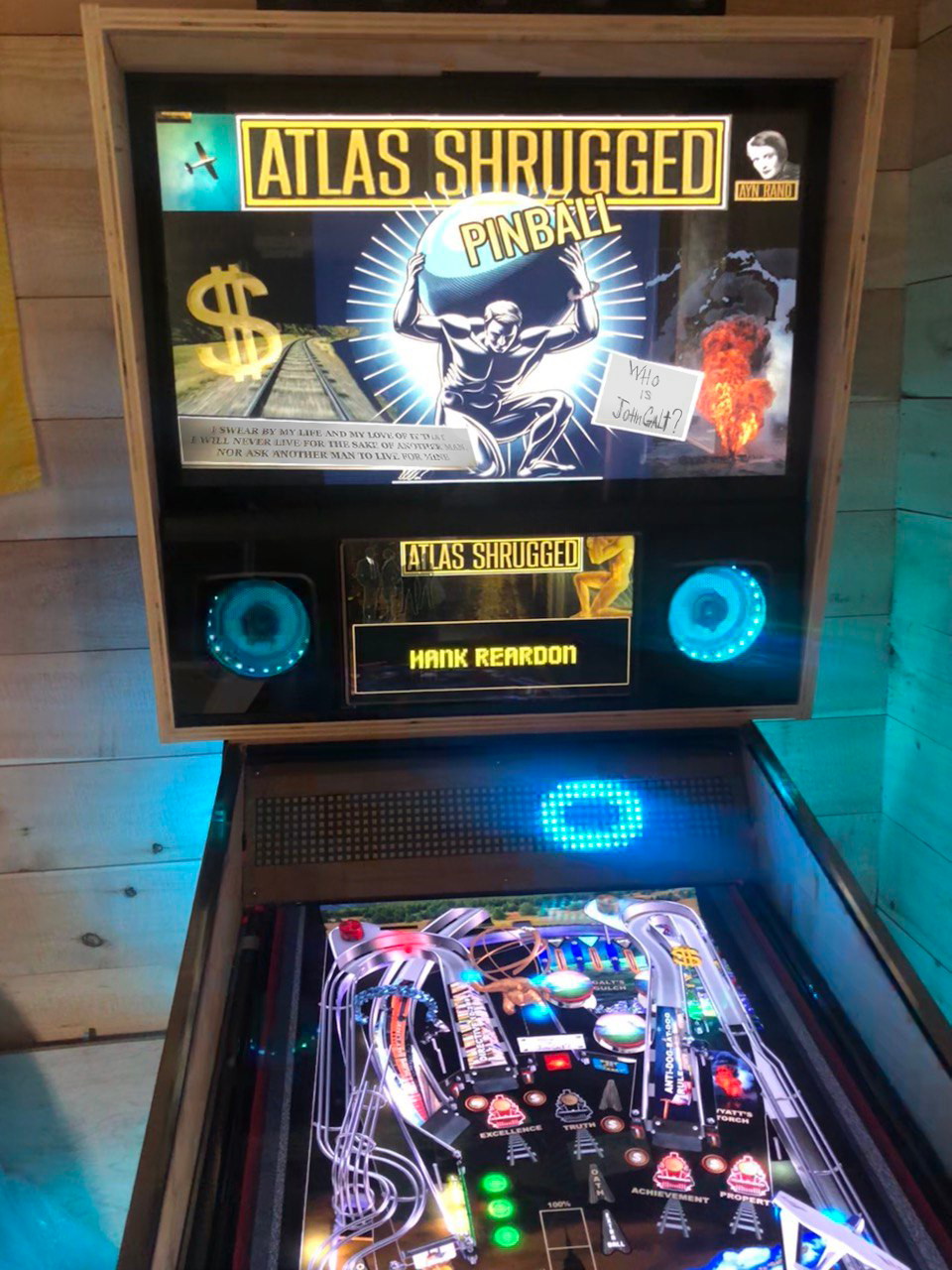 Atlas Shrugged Pinball | Freedom Dawg Games